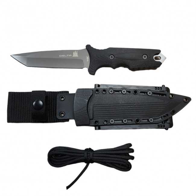 Couteau Tactique DELTA G10 Lame fix 12,5cm Noir